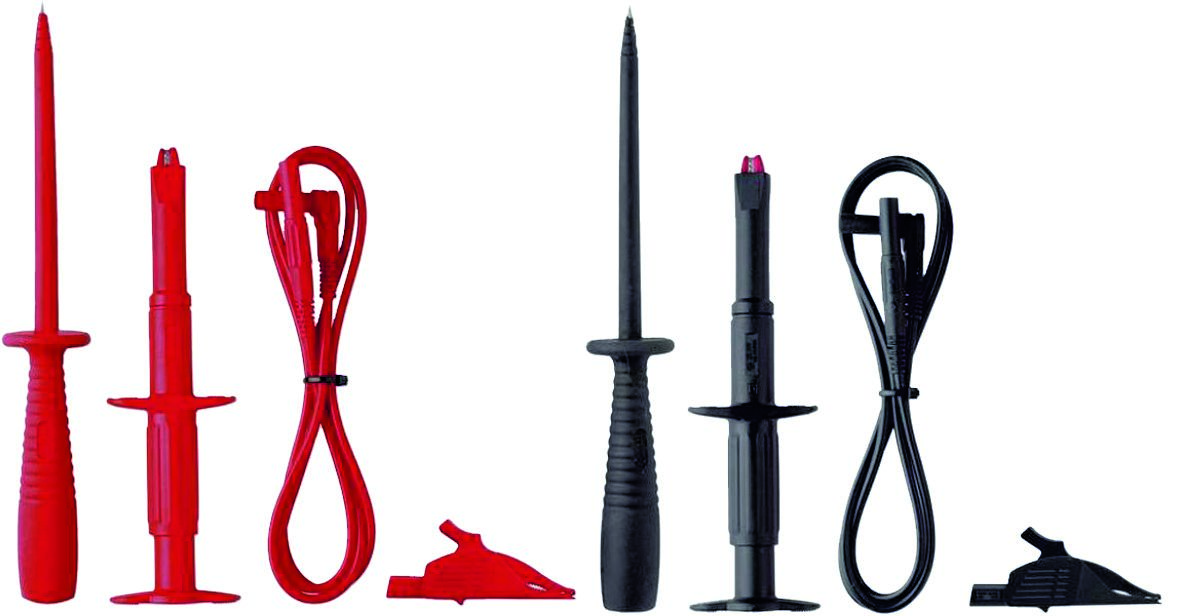 Benning 044126 TA 3 Juego de puntas de prueba 4mm CAT III, 1000V, 8 piezas