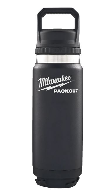 Milwaukee Accesorios 4932493992 Termo Packout negro con tapa 532 ml