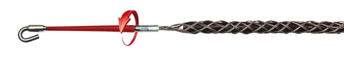 Runpotec 20274 Manguito de cable de acero inoxidable con gancho 9-15 mm