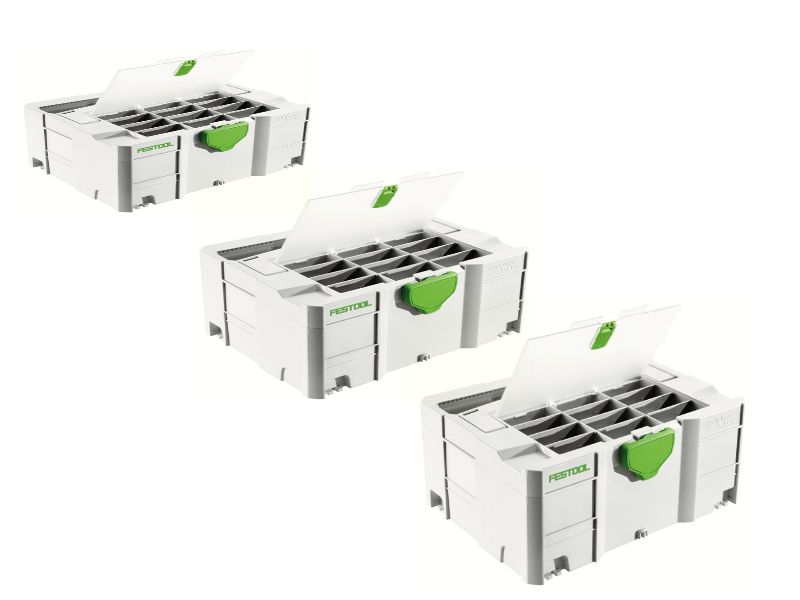 Festool Accesorios T-Loc SetDF Festool T-Loc DF varia 1,2,3 Systainerset